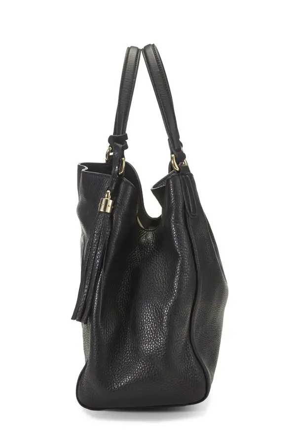 Gucci Soho Leather Shoulder Bag - Black