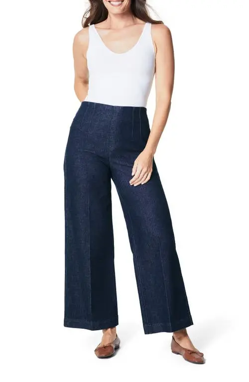 Spanx Zero Waistband Crop Wide Leg Jeans