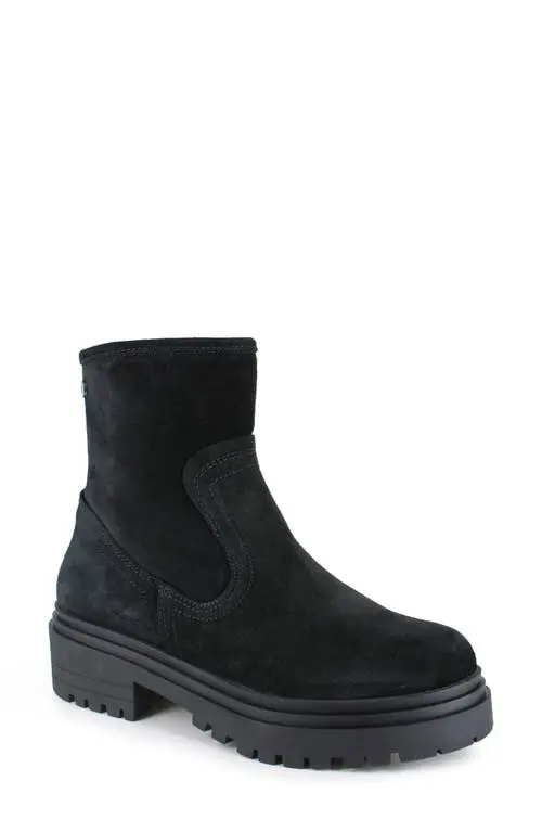 NATIONAL COMFORT Rafaela Platform Bootie - Black Suede
