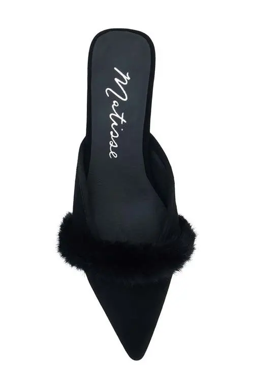 Matisse Kellan Pointed Toe Mule - Black Suede
