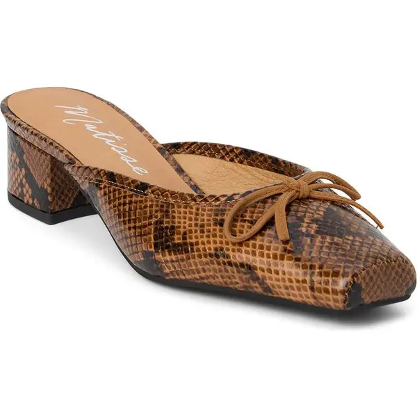 Matisse Basilio Mule - Brown Snk Leather