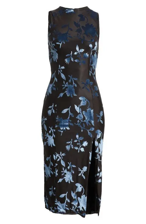 knee length dresses for ladies Jacquard Midi Satin Dress  Scotch & Soda