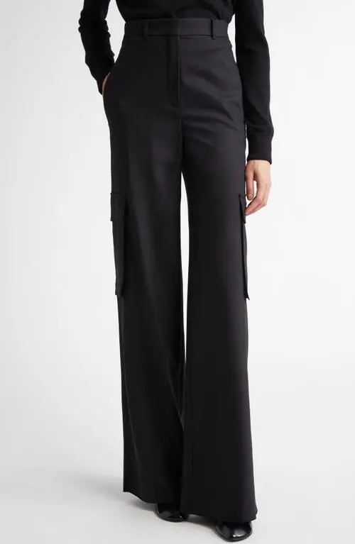 Max Mara Ghiera Stretch Virgin Wool Cargo Trousers