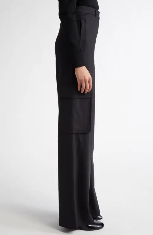Max Mara Ghiera Stretch Virgin Wool Cargo Trousers