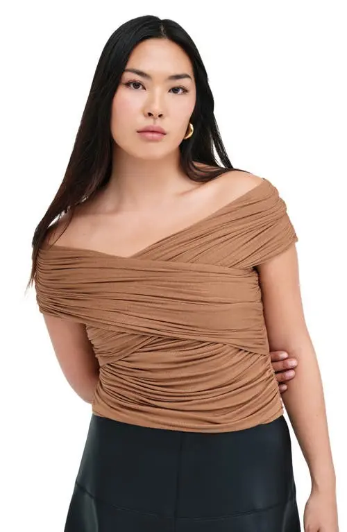 MARCELLA Alyssa Infinity Jersey Top - Chestnut Brown