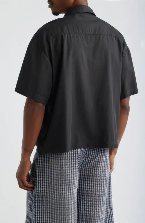 ELWOOD Boxy Camp Shirt - Black