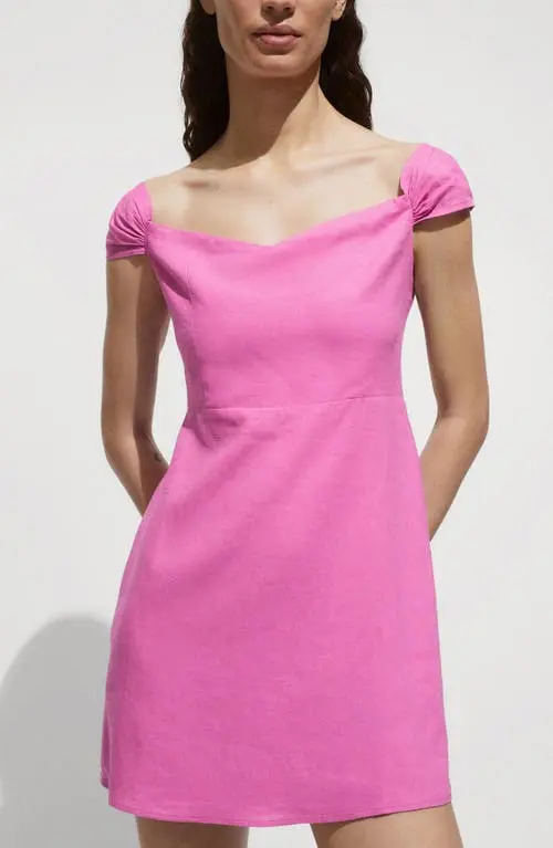 a line formal dress with pockets A-line Prom Dress with Pockets,Simple Prom Dress with Mini Skirt,PD004 main image 0