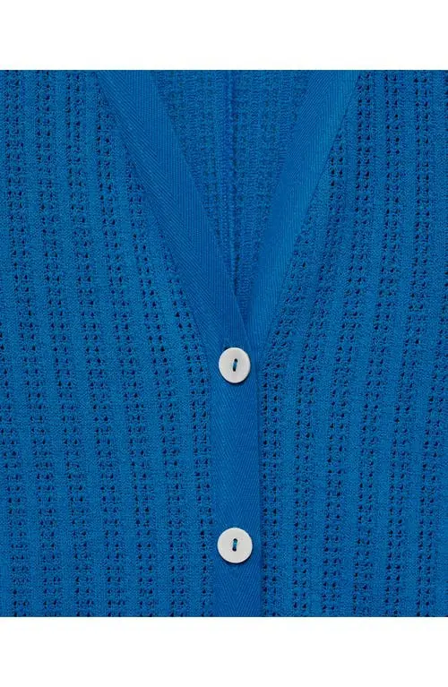 Mango Open Stitch Button-front Knit Dress