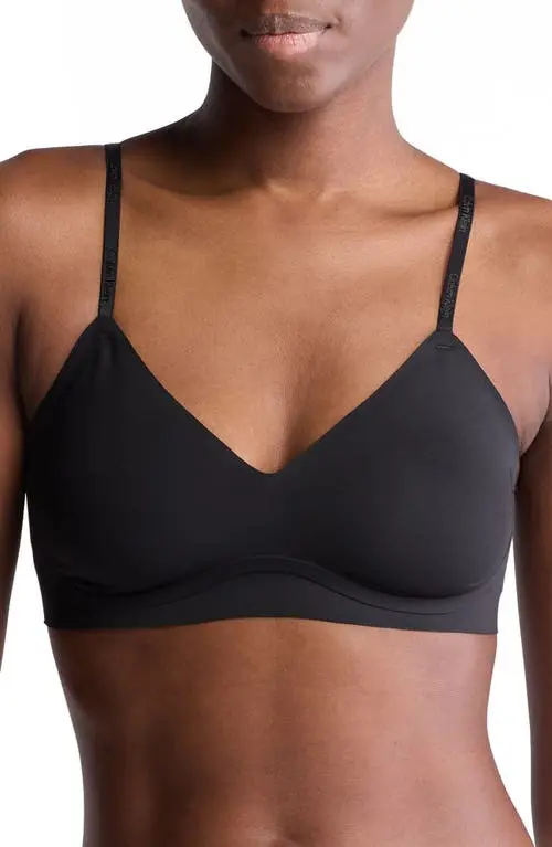Calvin Klein Invisible Gel Wire Bralette - Black
