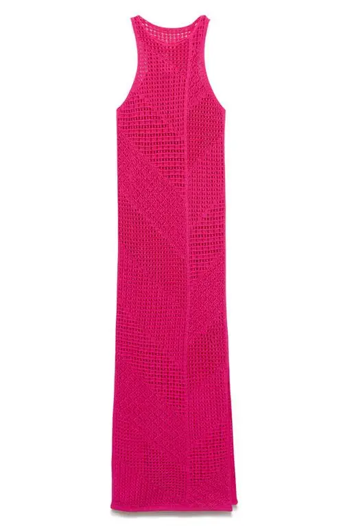 Mango Open Stitch Maxi Cover-up Dress