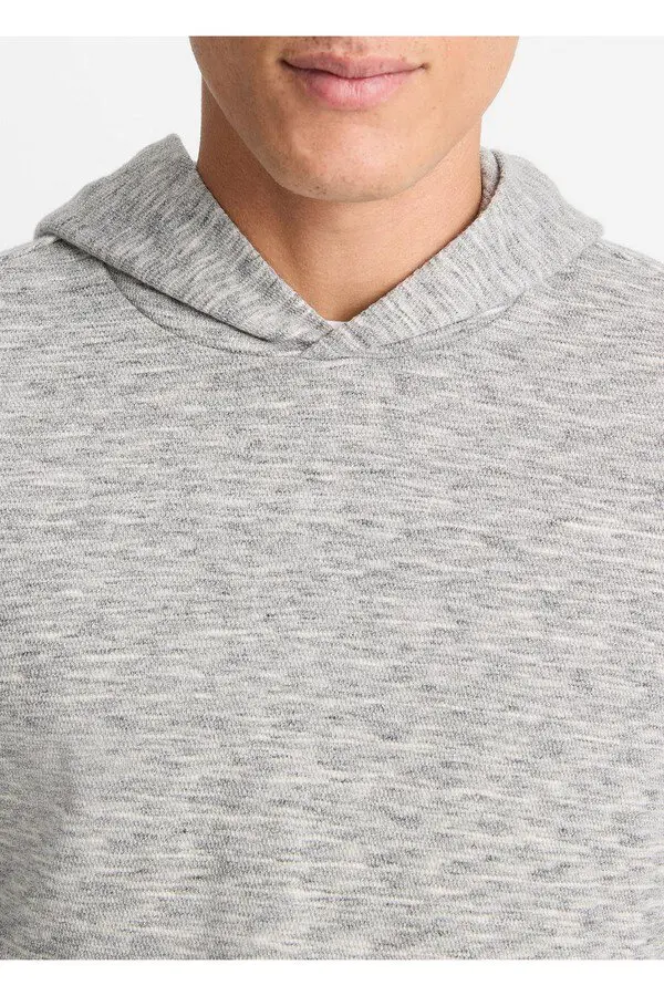 Vince Space-dye Cotton-blend Hoodie