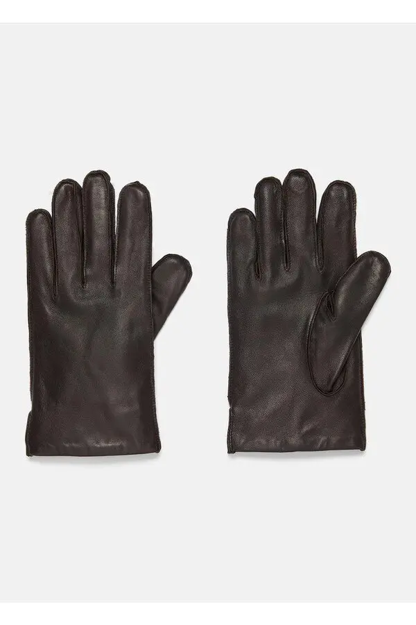 Vince Leather Glove - Natural