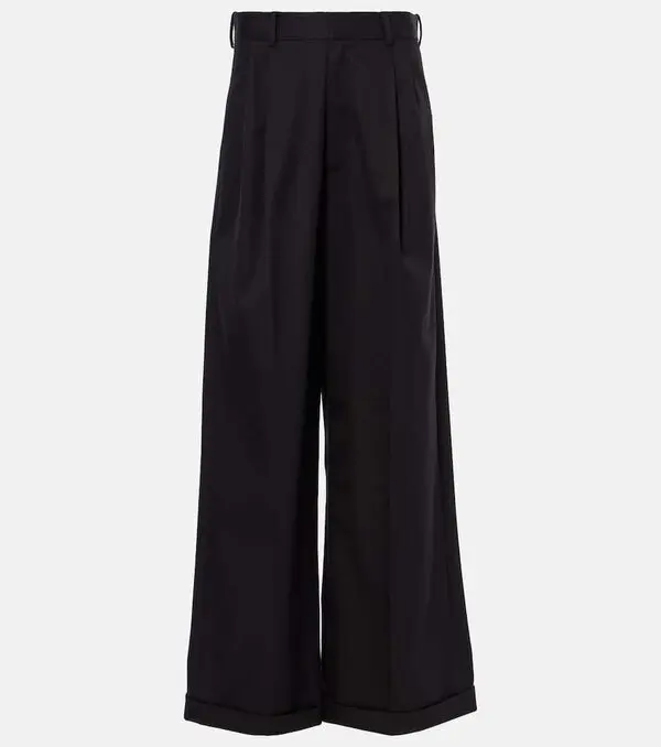 Loewe Exclusive Pleated Wide-leg Pants