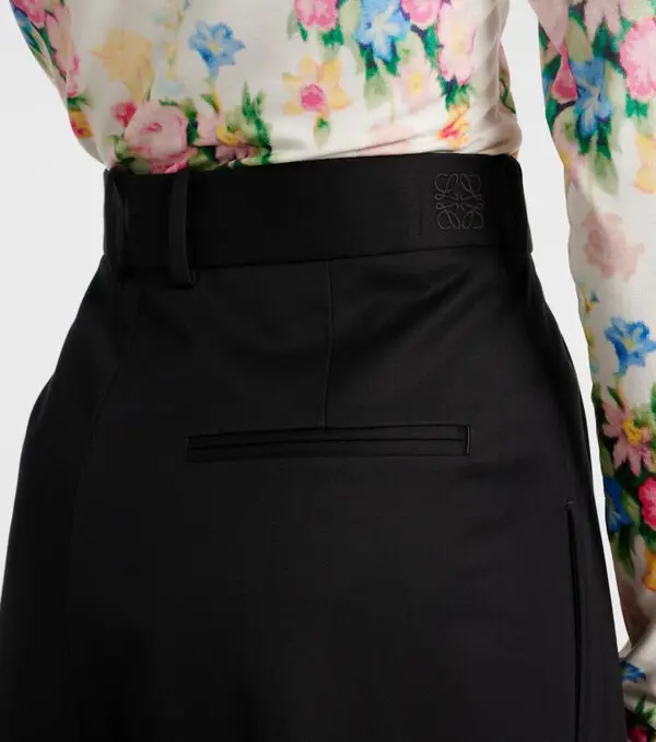 Loewe Exclusive Pleated Wide-leg Pants
