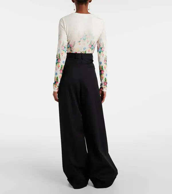 Loewe Exclusive Pleated Wide-leg Pants