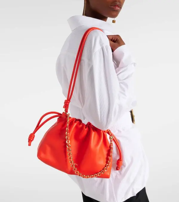 Loewe Flamenco Medium Leather Clutch