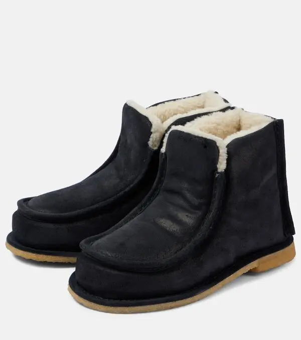 JW Anderson Shearling-lined Leather Ankle Boots