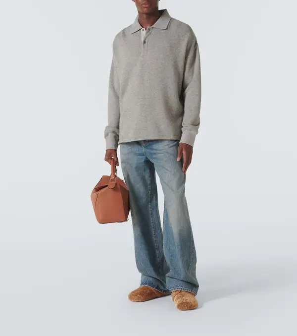 Loewe Cotton And Cashmere Polo Sweater