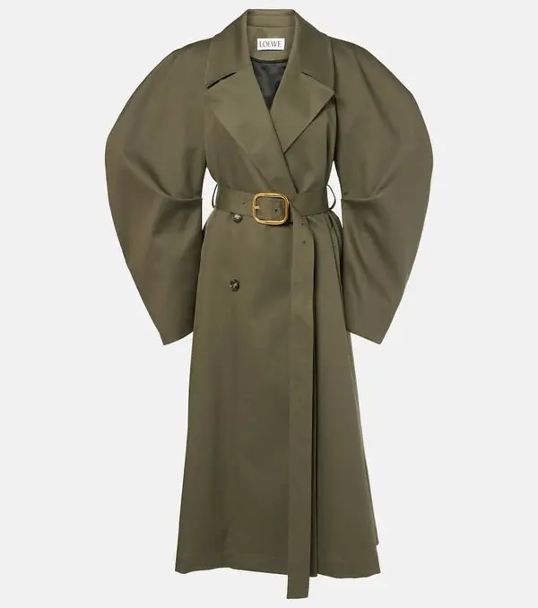 Loewe Belted Cotton Drill Trench Coat