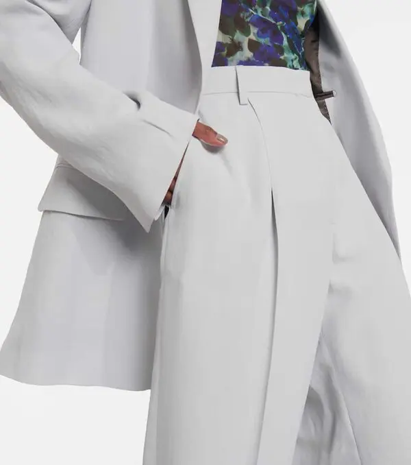 Dries Van Noten Pleated Wide Leg Pants