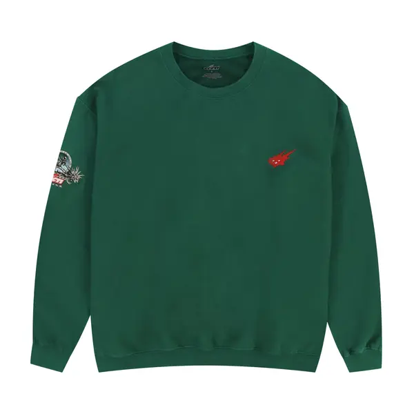 TRAVIS SCOTT Cacti Icon Heritage Crewneck - Green