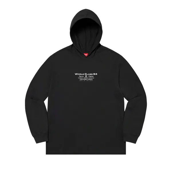 Supreme Best Of The Best Hooded Long-sleeve Top - Black