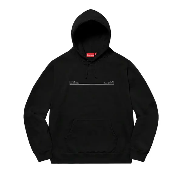 Supreme Shop Hooded Sweatshirt - Black