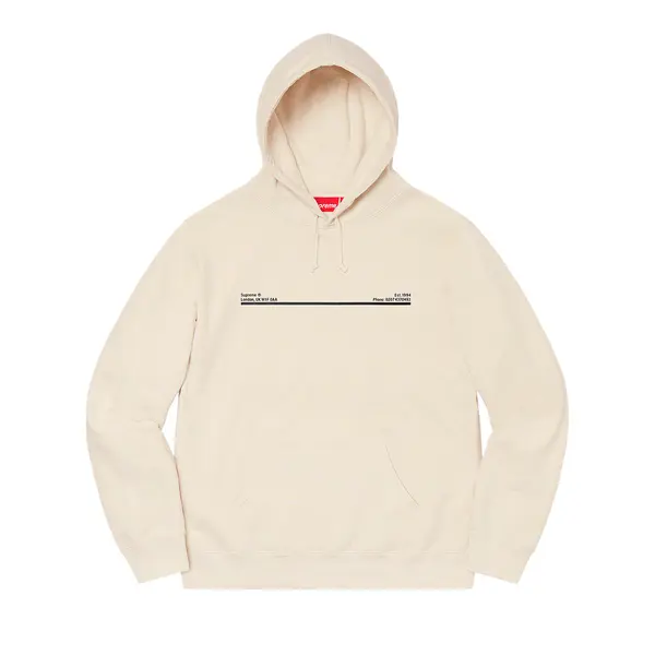 Supreme Shop Hooded Sweatshirt - Cream