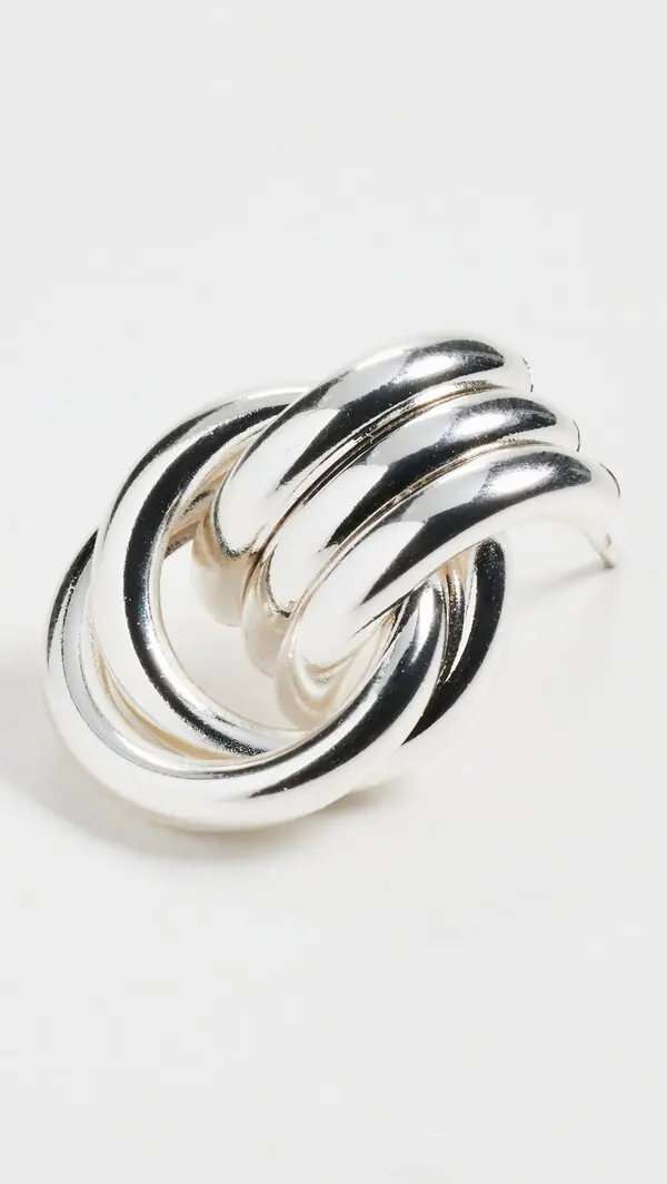 HEAVEN MAYHEM Baby Knot Earrings - Silver