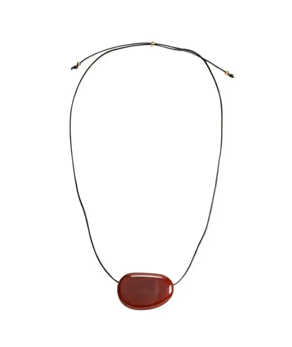 HEAVEN MAYHEM Julia Agate Necklace - Red/black