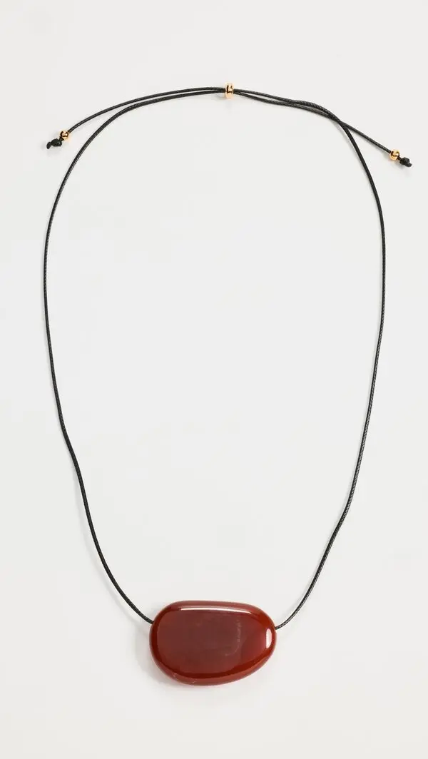HEAVEN MAYHEM Julia Agate Necklace - Red/black