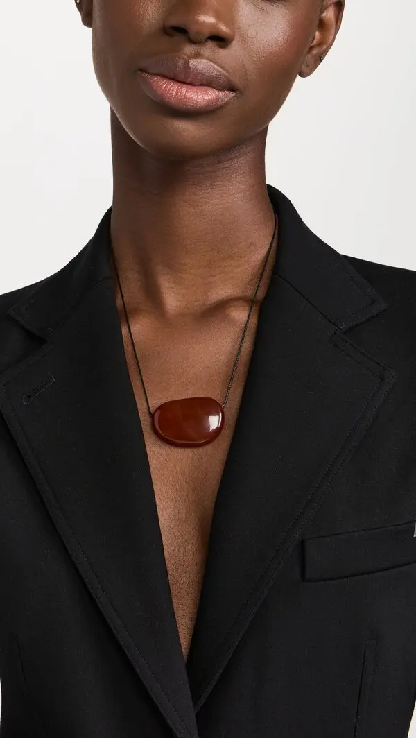 HEAVEN MAYHEM Julia Agate Necklace - Red/black