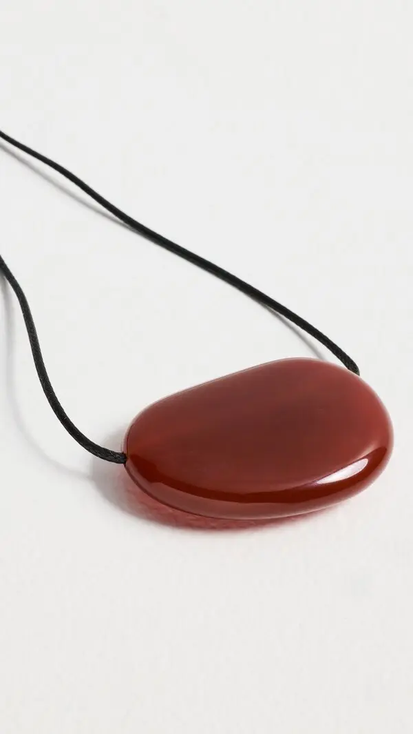 HEAVEN MAYHEM Julia Agate Necklace - Red/black
