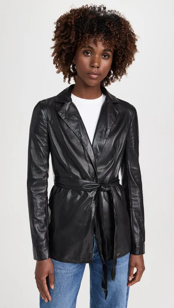 Amanda Uprichard Lancetti Faux Leather Jacket