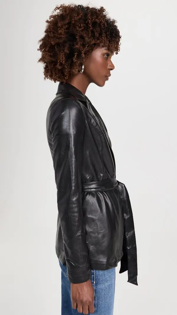 Amanda Uprichard Lancetti Faux Leather Jacket
