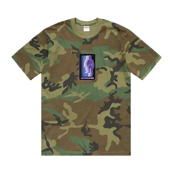 Supreme Blur Tee 'woodland Camo - Multicolor