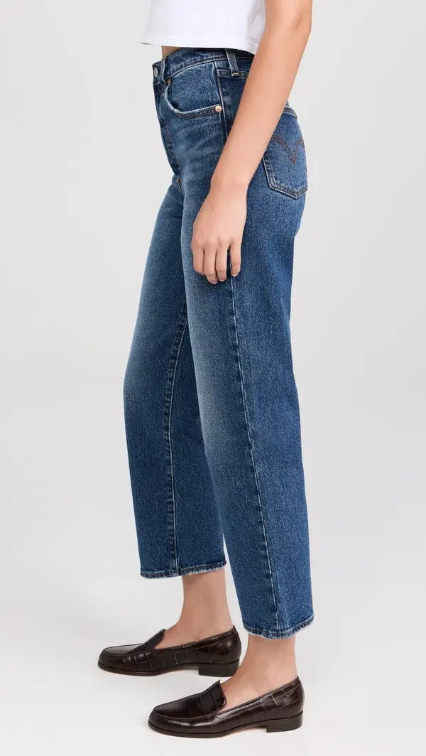 LEVI'S Ribcage Straight Ankle Jeans