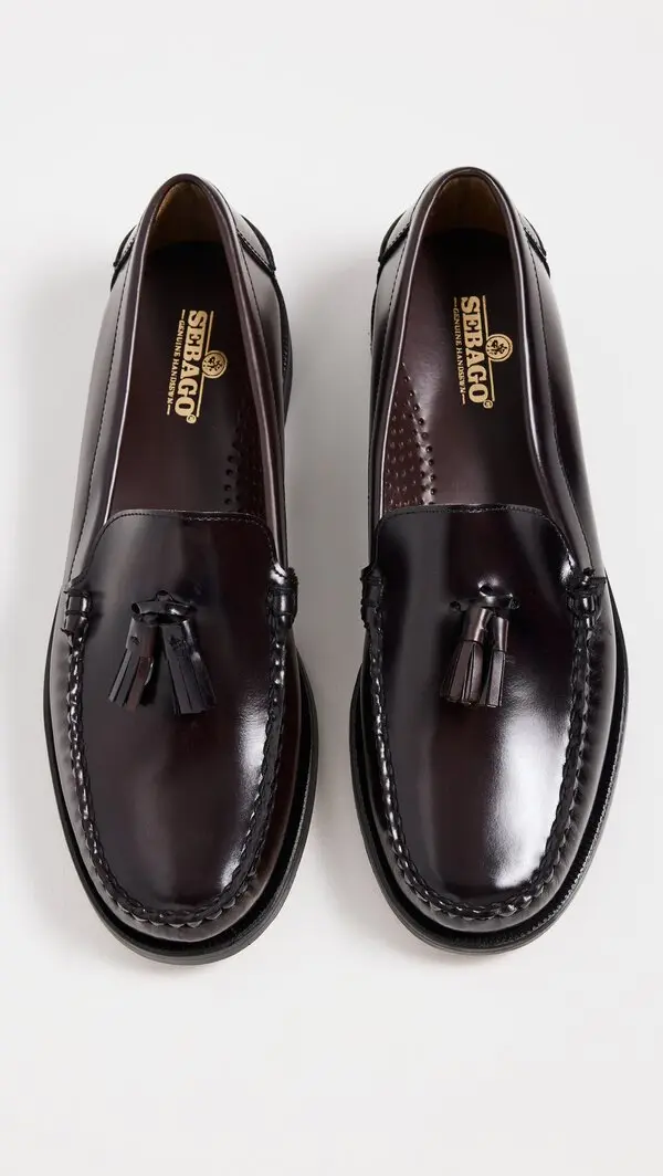 SEBAGO Classic Leather Loafers With Tassels