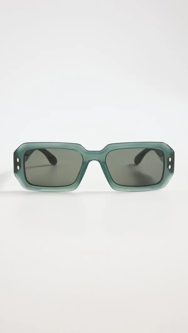 New! Isabel Marant IM0154/S 1ED9K Green Geometric Sunglasses, Authentic Isabel Marant Green Geometric Sunglasses Isabel Marant main image 3