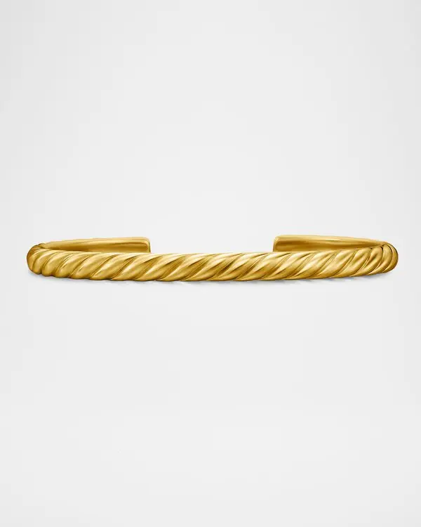 David Yurman Sculpted Cable Cuff Bracelet - Gold