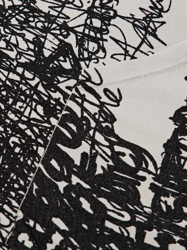 Acne Studios Kews Chaos Printed Jersey Hoodie