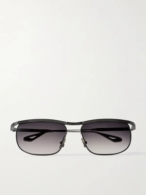 JACQUES MARIE MAGE Melville Rectangular Sunglasses - Black