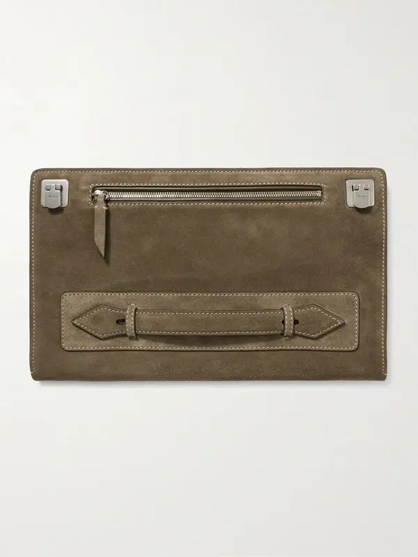 METIER Métier Runaway Suede Pouch - Green