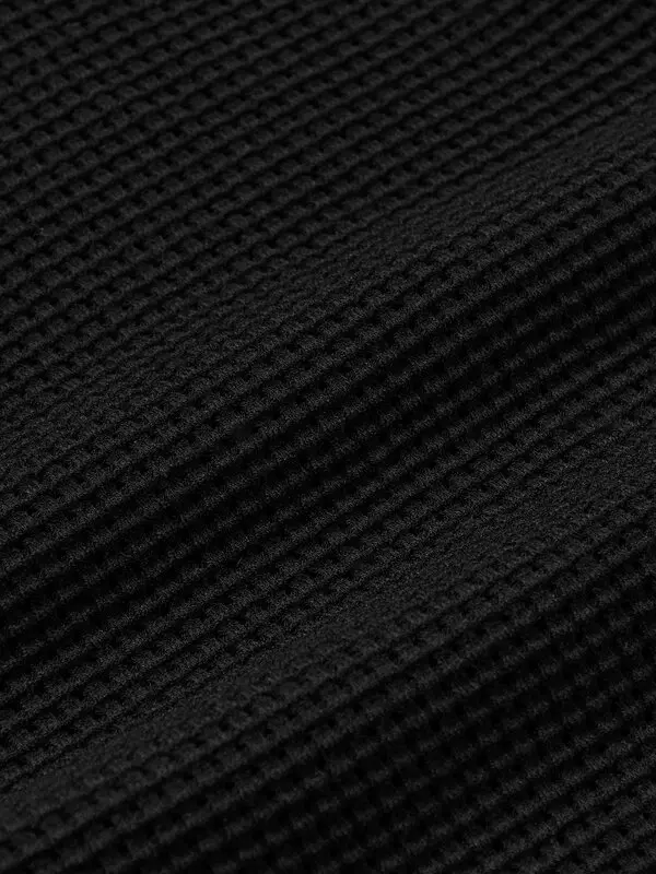 Orlebar Brown Roddy Waffle-knit Polo Shirt - Black