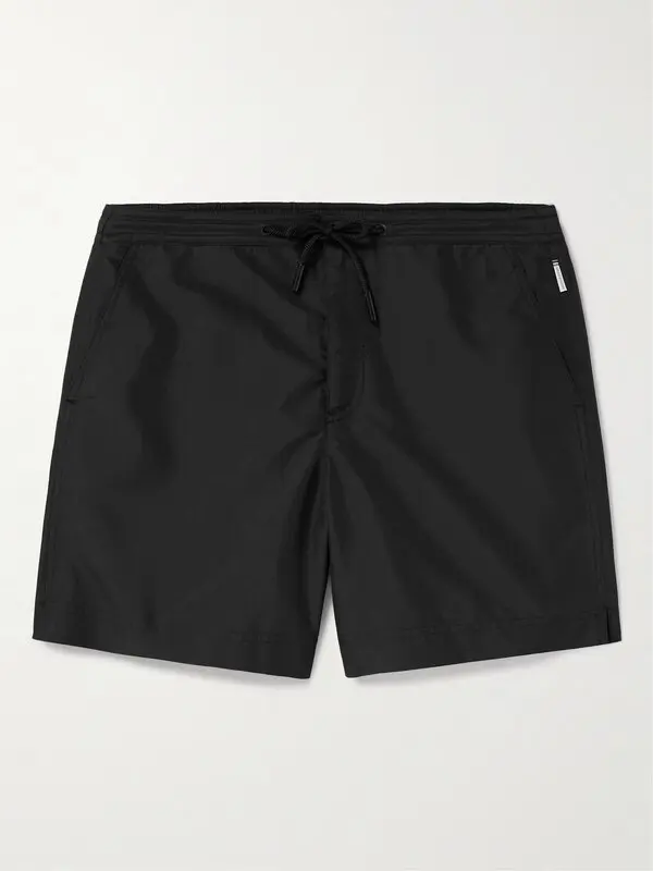 Orlebar Brown Bulldog Straight-leg Mid-length Recycled Swim Shorts - Black