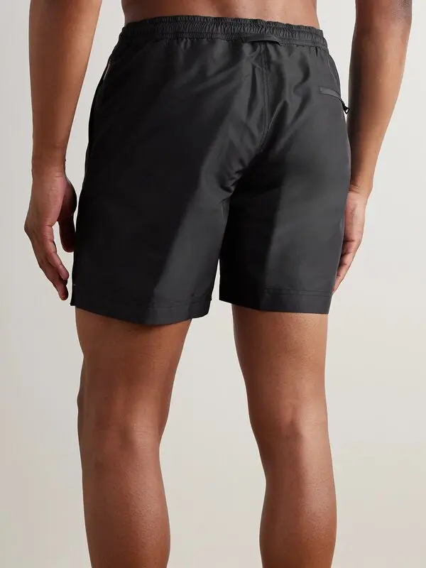 Orlebar Brown Bulldog Straight-leg Mid-length Recycled Swim Shorts - Black