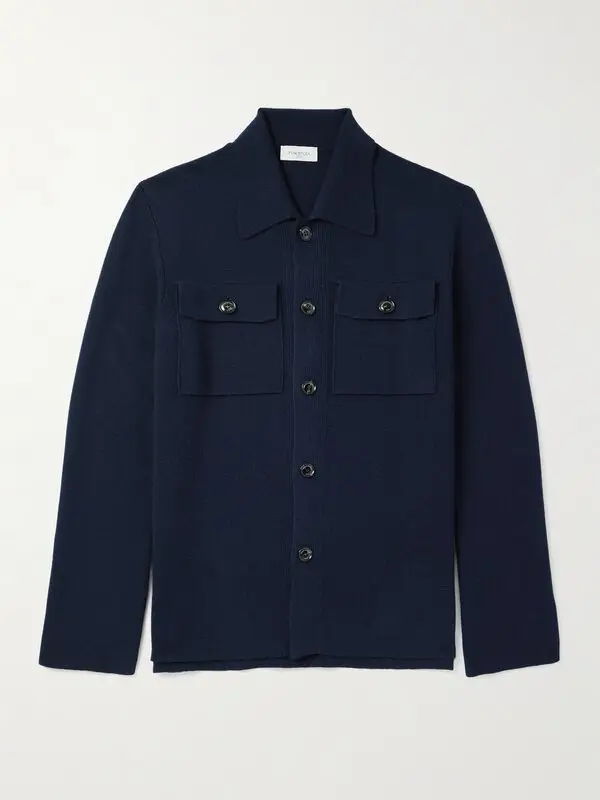 PIACENZA CASHMERE 1733 Wool Overshirt - Blue