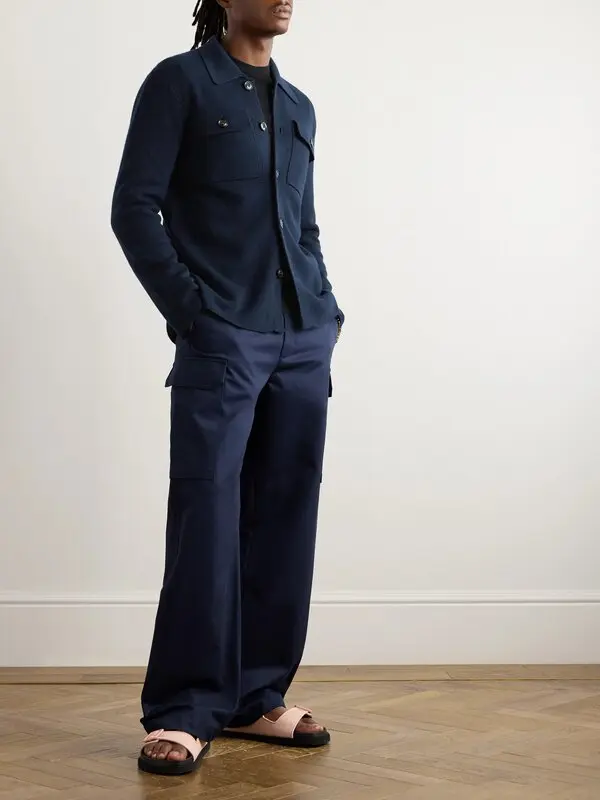 PIACENZA CASHMERE 1733 Wool Overshirt - Blue