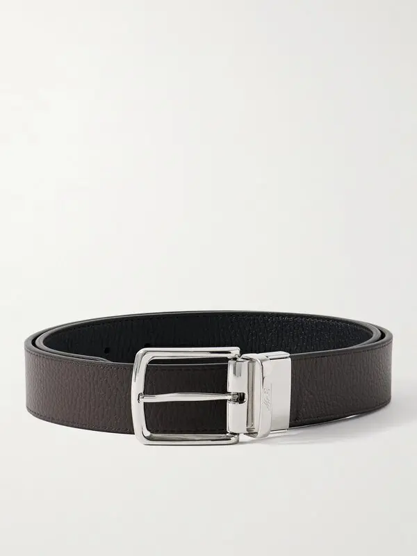 Mr P. 3cm Reversible Full-grain Leather Belt - Brown