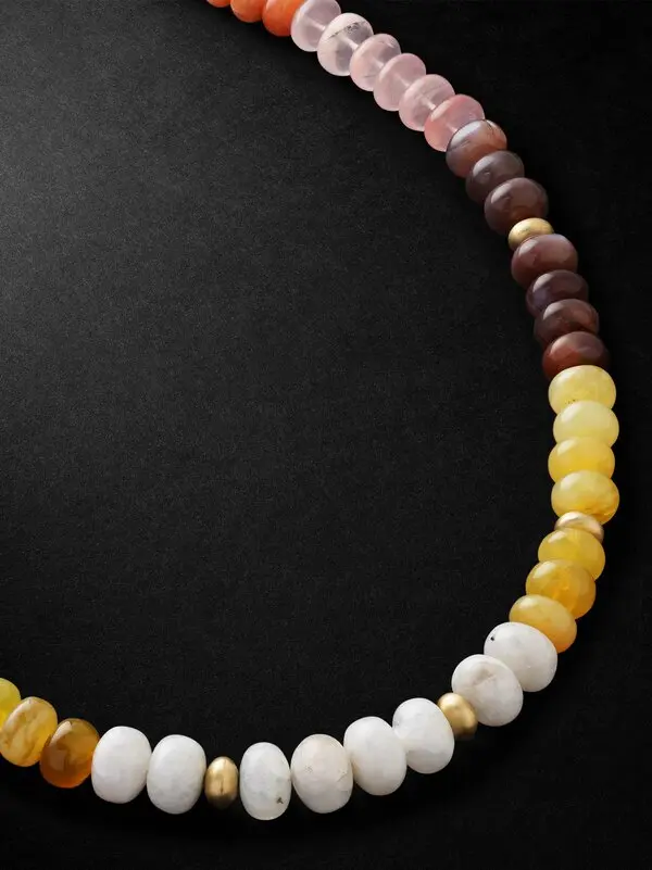 Jacquie Aiche Gold And Opal Beaded Necklace - Multi
